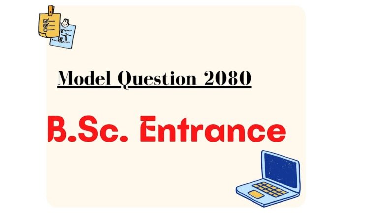 BSc CSIT Entrance Exam Model Question 2080/81 Solution - NEB Notes ...