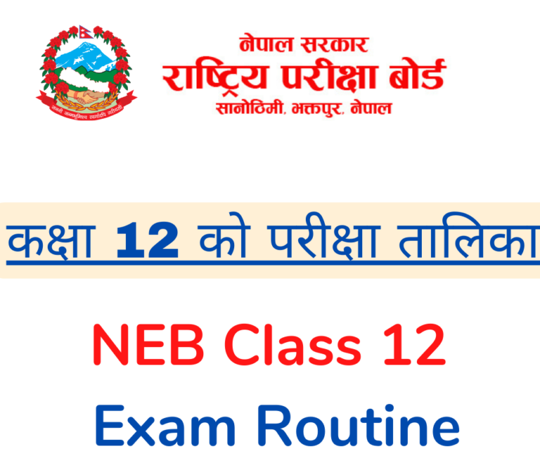 SEE Routine 2081 - Class 10 Final Exam Routine 2025 - Iswori Education
