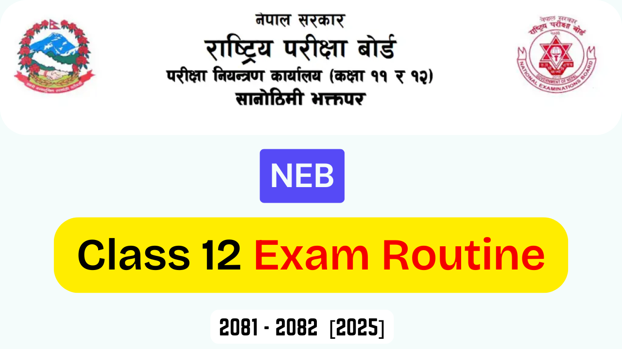NEB Class 12 Chemistry Syllabus 2081 PDF Download NEB Notes